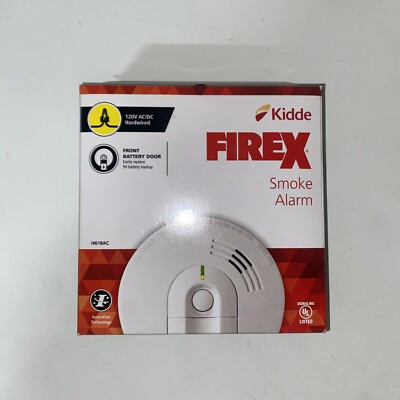 Kidde Firex Hardwire Smoke Alarm Detector w/ Battery, Model i4618AC ...