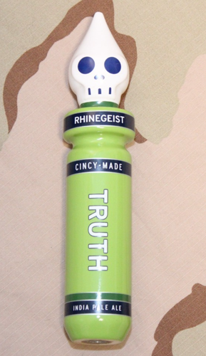 Rhinegeist Truth Beer Tap Handle India Pale Ale Cincinnati Made Ghost ...