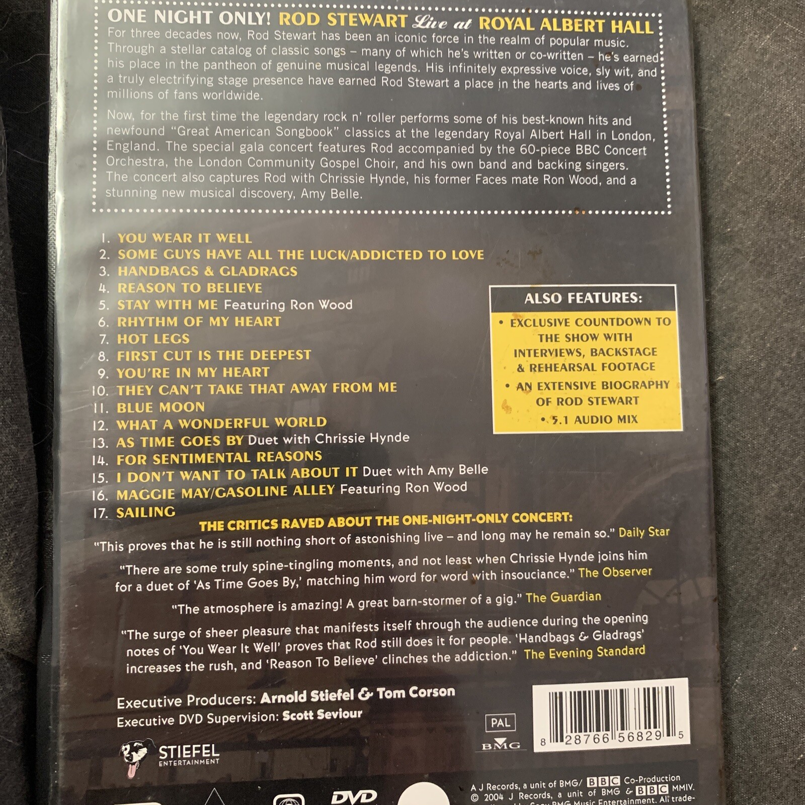 Rod Stewart-Live at Royal Albert Hall (DVD, 2004)(b40/31)ukimport ...