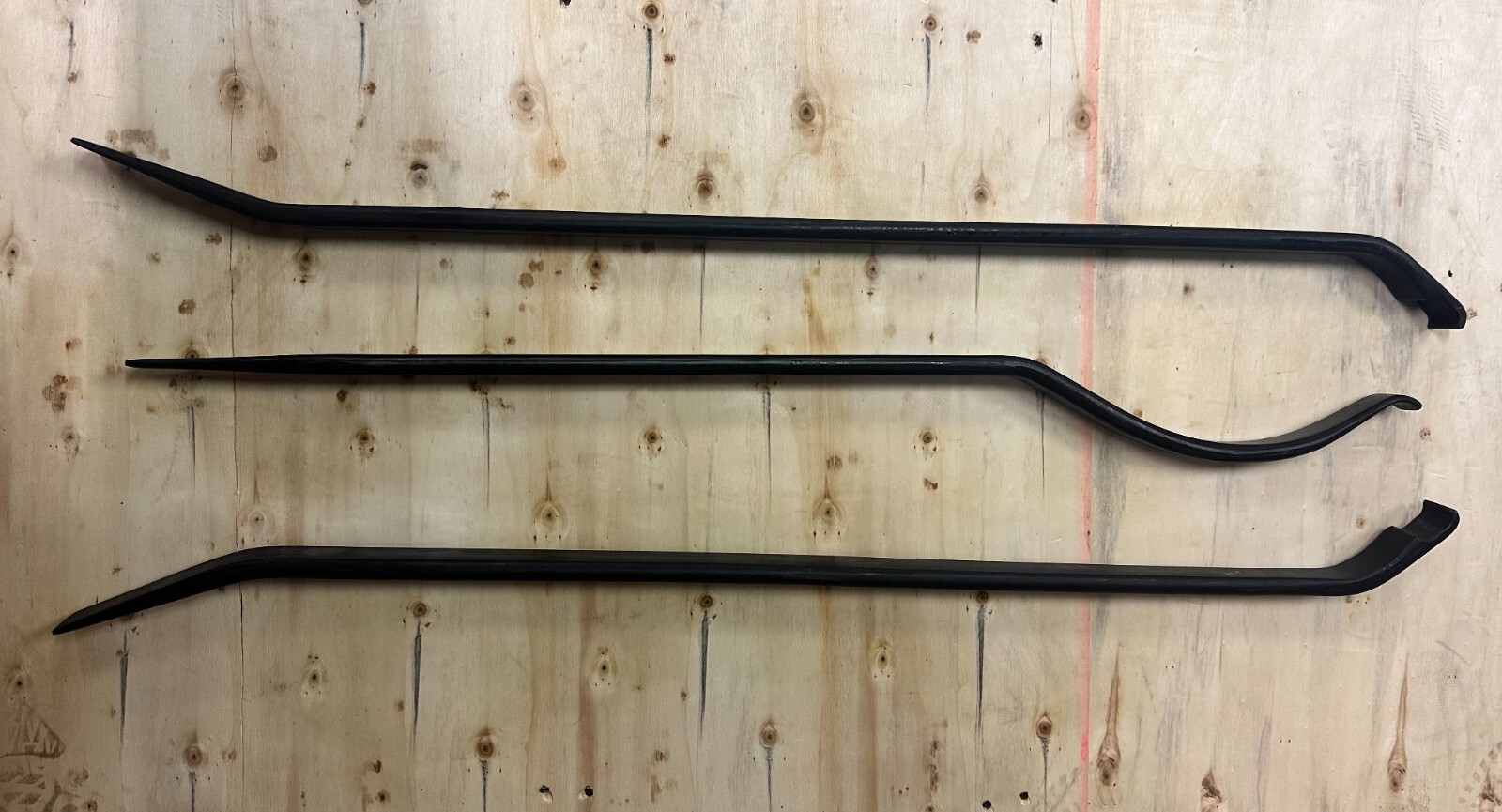 3 Piece Set - HEAVY DUTY Tubeless Truck Tyre Levers - 2 Straight, 1 ...