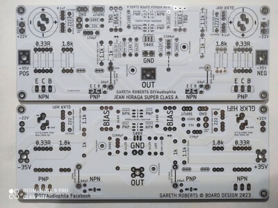 Jean Hiraga Super Class A Amplifier PCB Set Premium Custom DIY 2x Blank ...