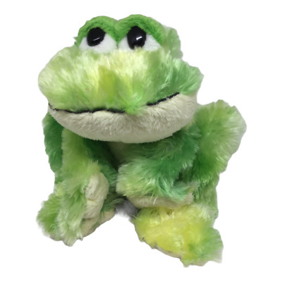 GANZ Webkinz Tie Dye Green Frog Bean Bag Plush Stuffed Animal Toy HM162 ...
