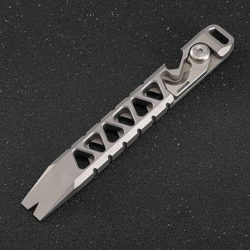 Titanium Alloy Pry Bar Tactical Crowbar Opener Cutting Outdoor EDC ...