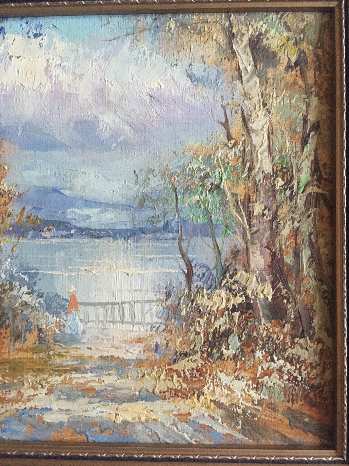 Vintage Original Oil On Canvas Painting Framed Presented by June ...