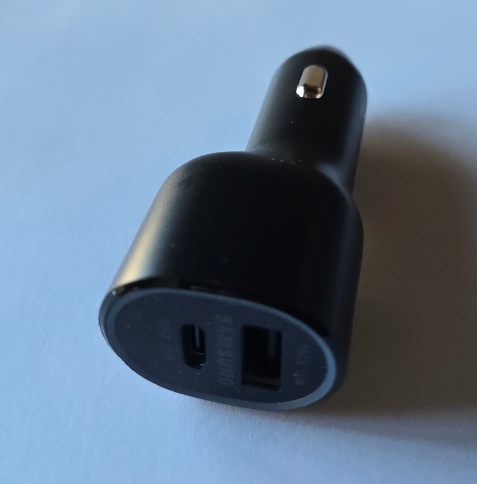 Unused Black Samsung Fast Car Charger Duo Dual Port 25W+15W EP-L4020 in ...