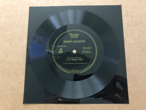 Trouser Press BARRY DIAMOND Flexi Disc 33 1/3 Fighter Pilot EVA-TONE ...
