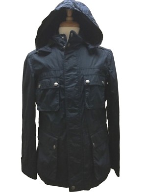 Coach 81539 Men's Driggs Parka Stowable Hood Cargo Pockets Lightweight ...