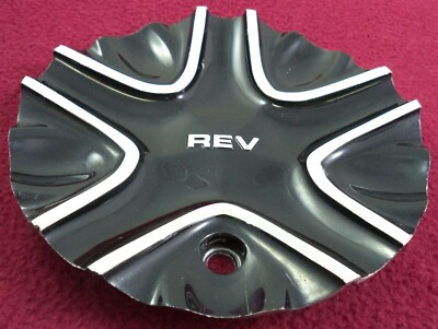 REV Wheels Gloss Black / Silver Custom Wheel Center Cap (1) | eBay