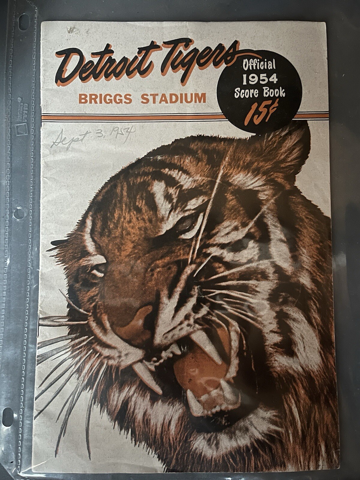 1954 Detroit Tigers Scorebook | eBay