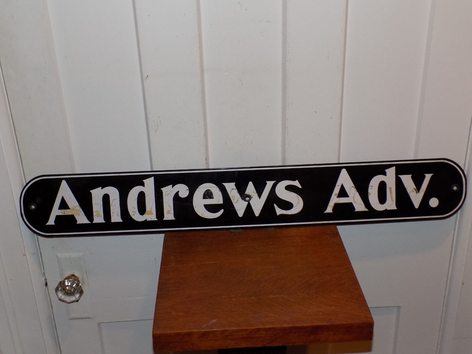 Vintage Andrews Adv. Porcelain Billboard Sign | eBay