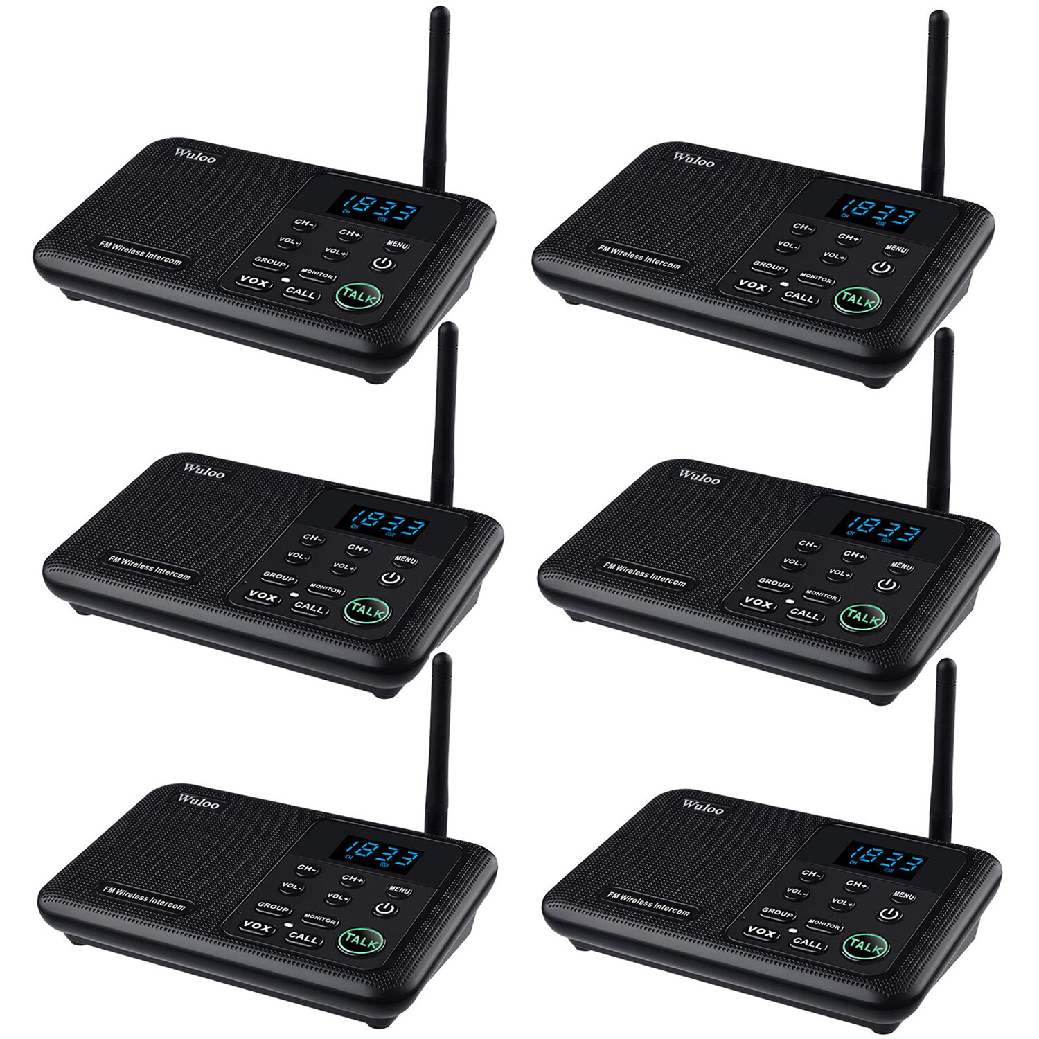 22-Channel FM Wireless Intercom System for Business Office Room&Room ...