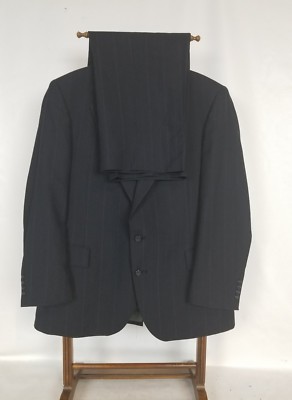 THE SANSABELT SUIT Men's Suit Pants Size 43R Navy W40X28 Pants | eBay