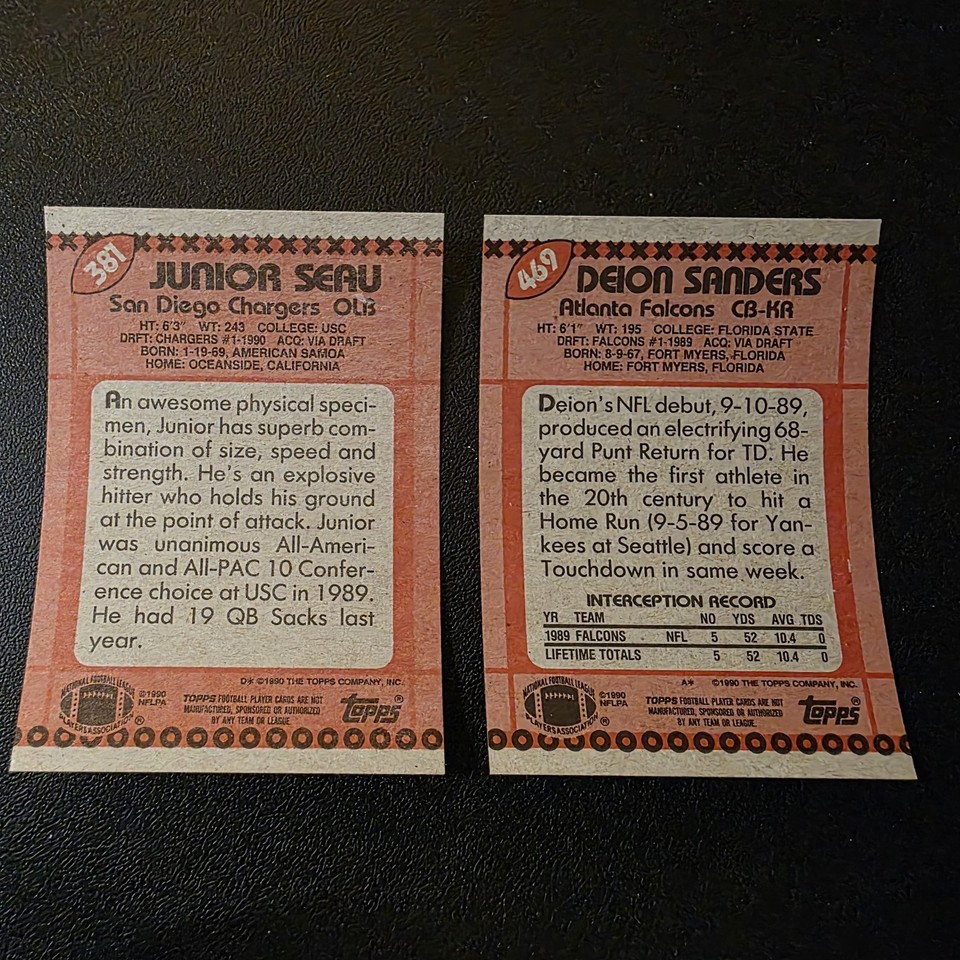 1989 and 1990 Topps Football Complete Sets NM-M | eBay