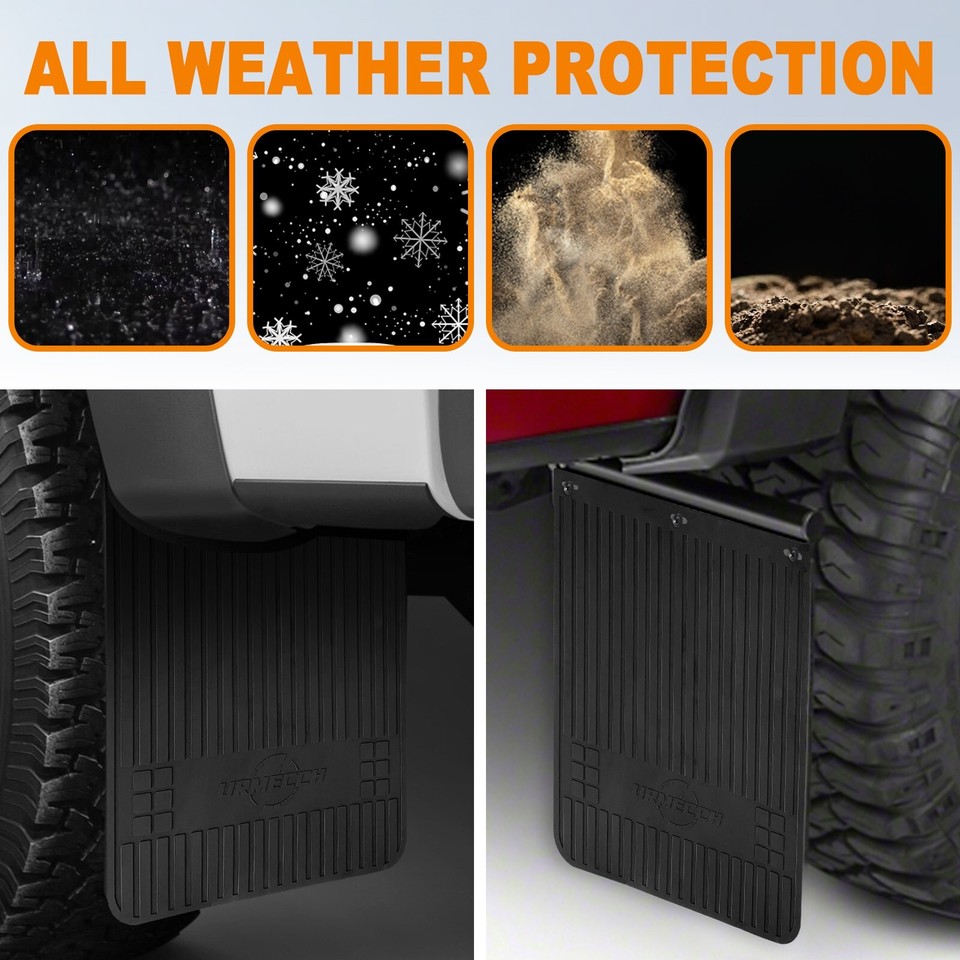 2pcs Rubber Bumper Extension Mud Flap Splash Guard Mudflaps For Isuzu D ...