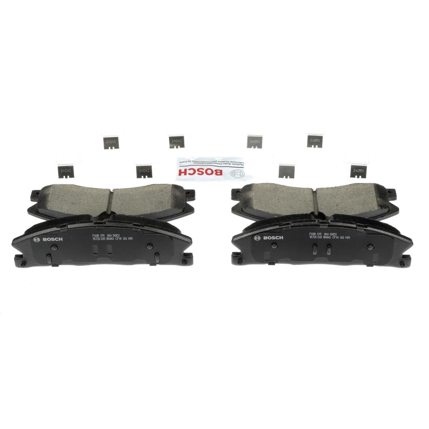 Bosch QuietCast Front Ceramic Brake Pad Set for Explorer Flex Taurus ...