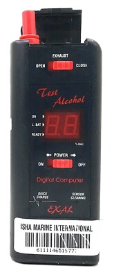 AXAL EX-1008 Alcohol Test Meter With Alarm & Cal. Black | eBay