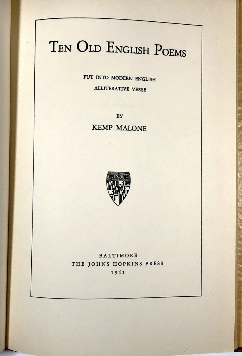 Old English Poetry Vers The New Oxford Book Of English Verse,