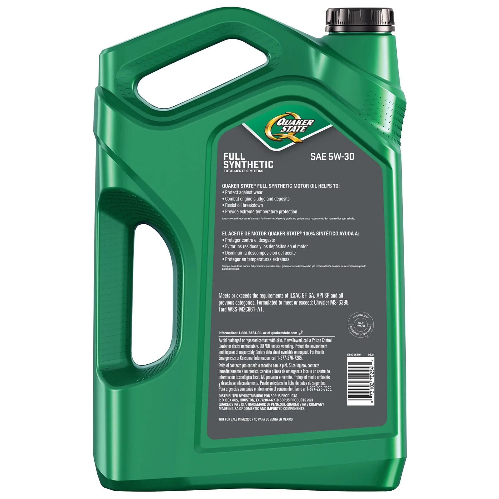 (2 packs) Quaker State Full Synthetic 0W-20 Motor Oil, 5-Quart | eBay