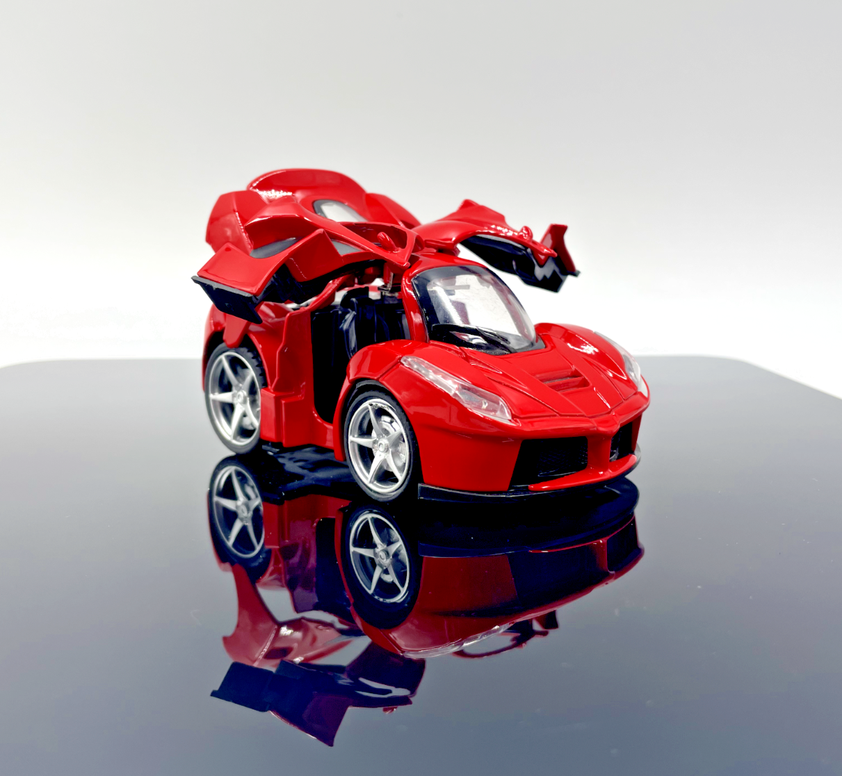 Mini Q Sports Car Ferrari Style Car 1:36 Scale Die-cast Car Model Toys ...