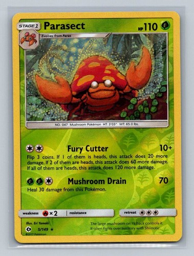 Parasect SM Base Set 5/149 Near Mint NM Reverse Holo | eBay