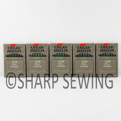 50pc ORGAN 29X4 LEATHER POINT SEWING NEEDLES SINGER 29K 29-4 29U 332LR ...