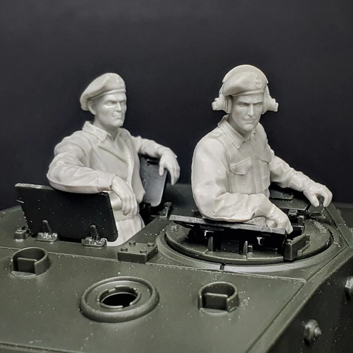 1/35 Resin Model Figure GK Soldier British Tank Turret Set Unassembled ...