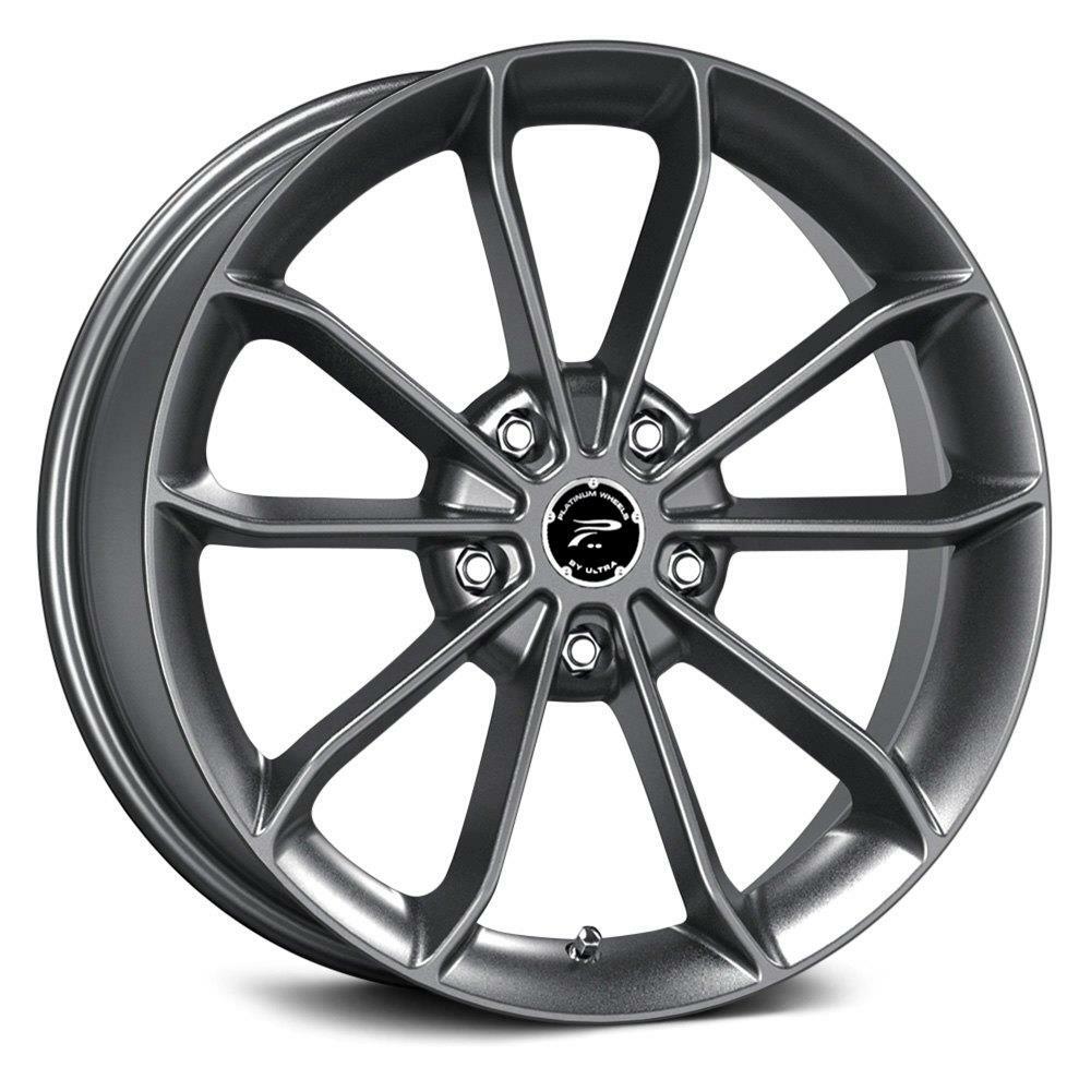 18 inch 18x8 Platinum 457GN REVELATION Gun Metal wheels rims 5x4.5 ...