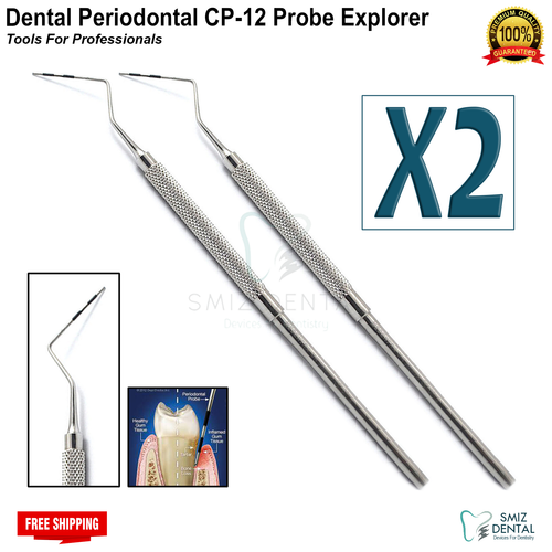 2X Dental Examination Periodontist BPE Screening CP-12 Perio Probes ...