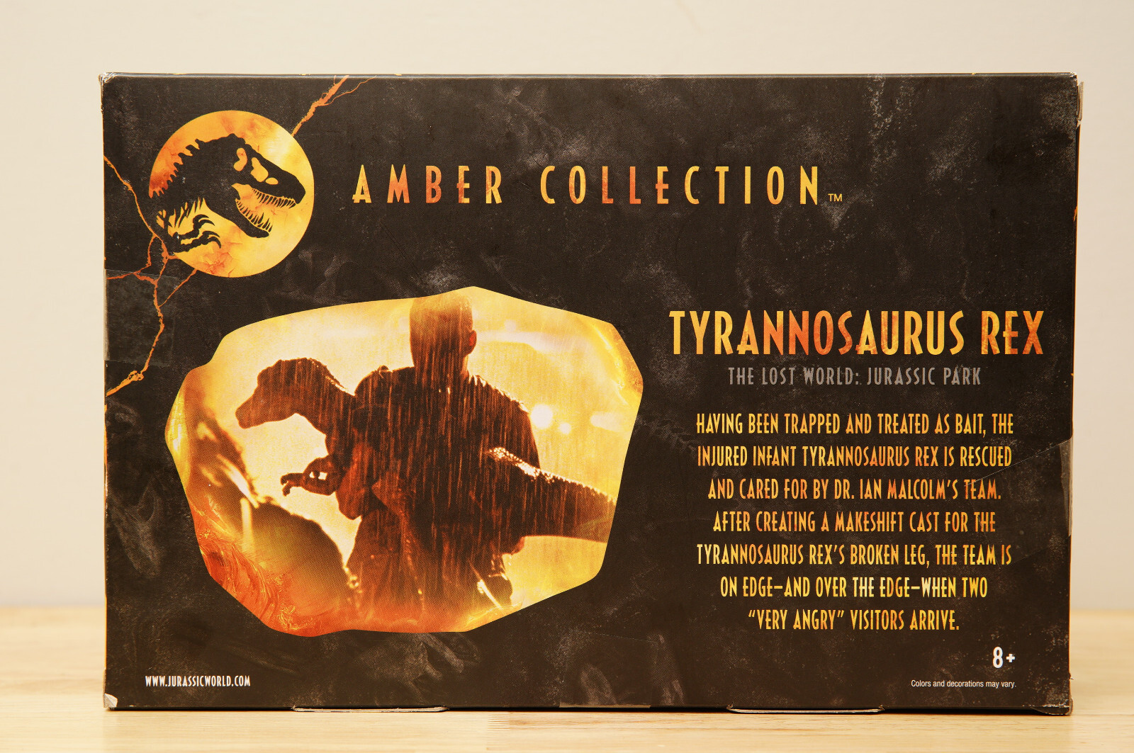 Mattel Jurassic World Amber Collection Tyrannosaurus Rex Action Figure ...