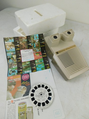 VG Working 1960s Gaf Talking View-Master 3D Viewer, Rare Preview Reel & Brochure | eBay