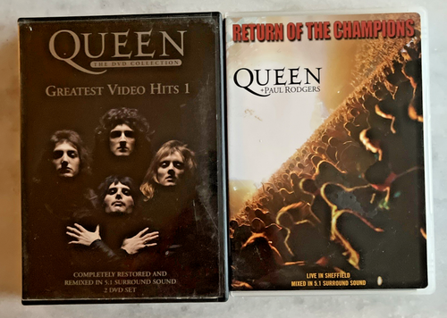 Queen DVD Lot - Greatest Video Hits 1, Return of the Champions + Paul ...