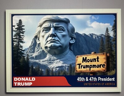 Donald Trump 2024 “47“ Custom ACEO Card Mount Trumpmore | eBay