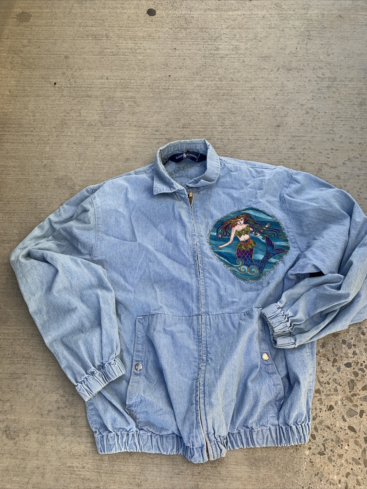 POLO Ralph Lauren Men's Light Blue Bomber Jacket Medi… - Gem