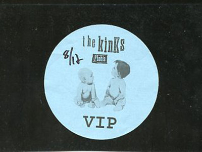 The Kinks Backstage pass PHOBIA TOUR - VIP | eBay