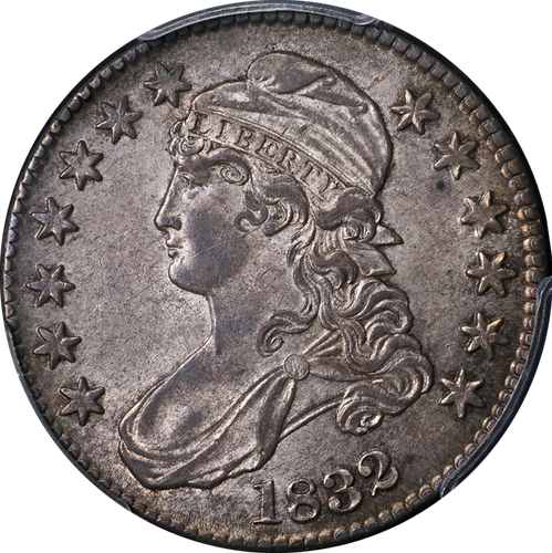 1832 Bust Half Dollar Small Letters PCGS MS61 0-107 R.2 Nice Eye Appeal ...