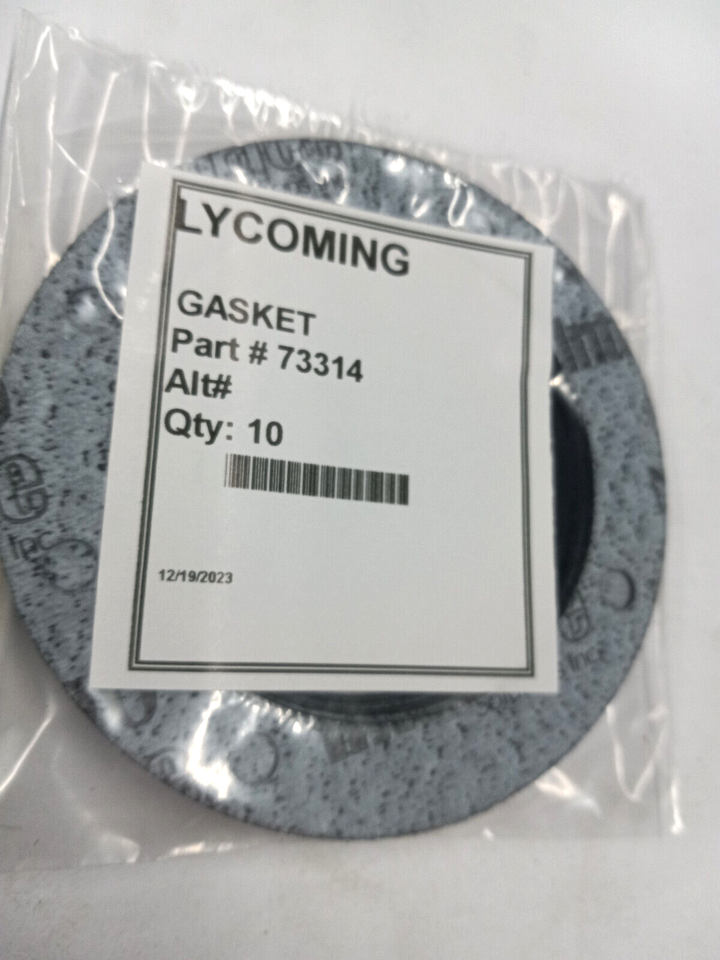 LYCOMING Part # 73314 GASKET (10/PACK) | eBay