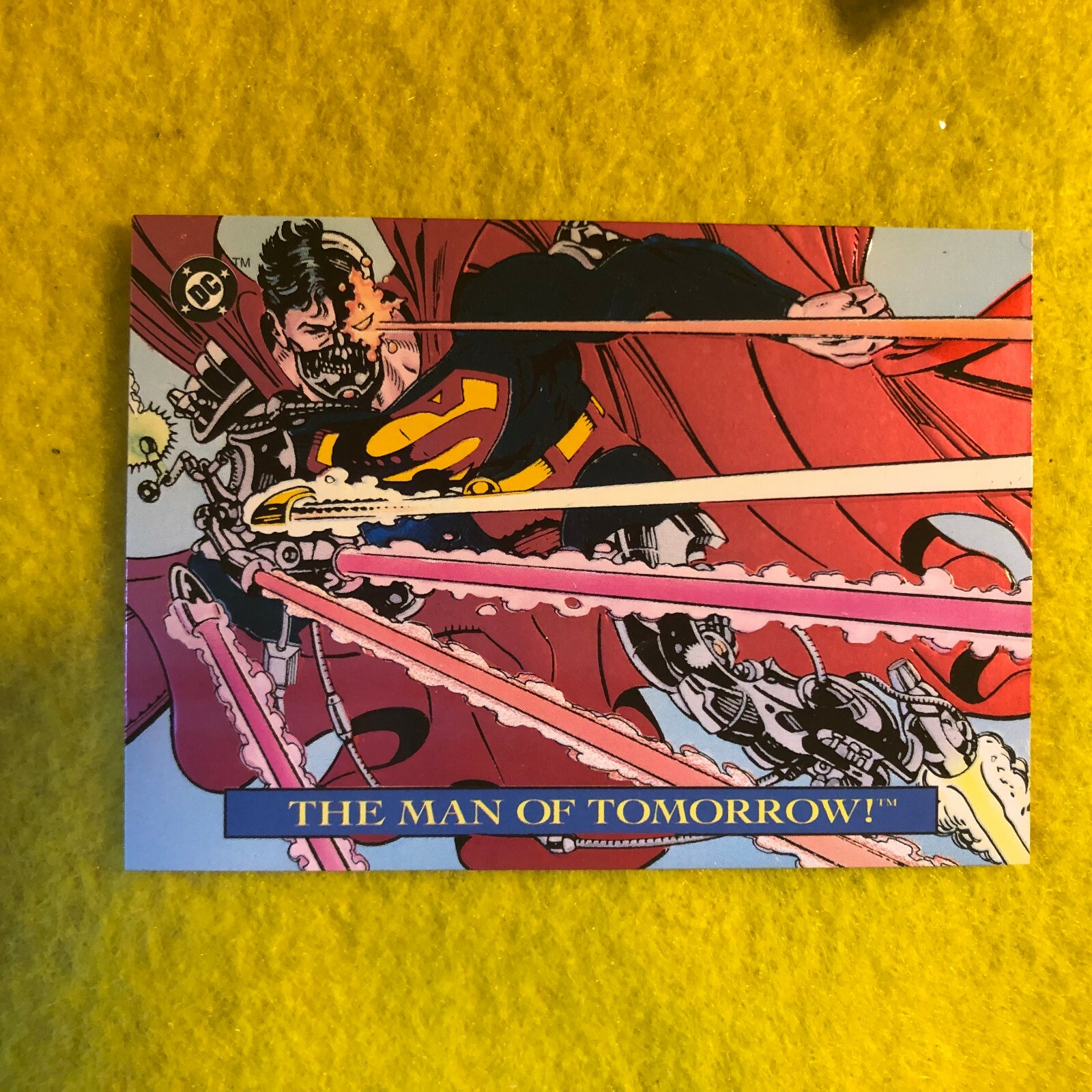 1993 SKYBOX DC BLOODLINES , THE MAN OF TOMORROW , SUPERMAN CHASE CARD ...