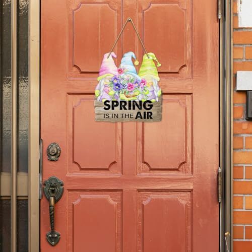 Spring Door Sign Decor Spring Welcome Sign Rustic Spring is in the Air ...