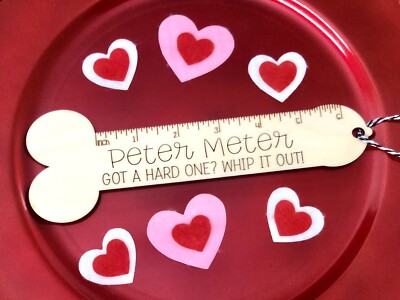 Peter Meter Wood Engraved Funny Gag Gift | eBay