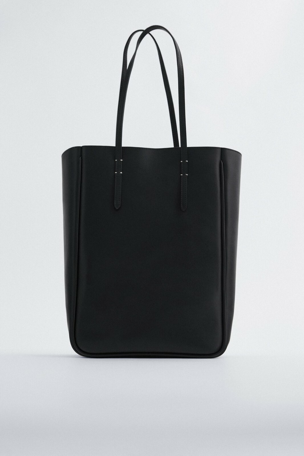 ZARA RECTANGULAR LEATHER TOTE BAG BLACK SOLD OUT RRP£119 LAST ONE – One ...