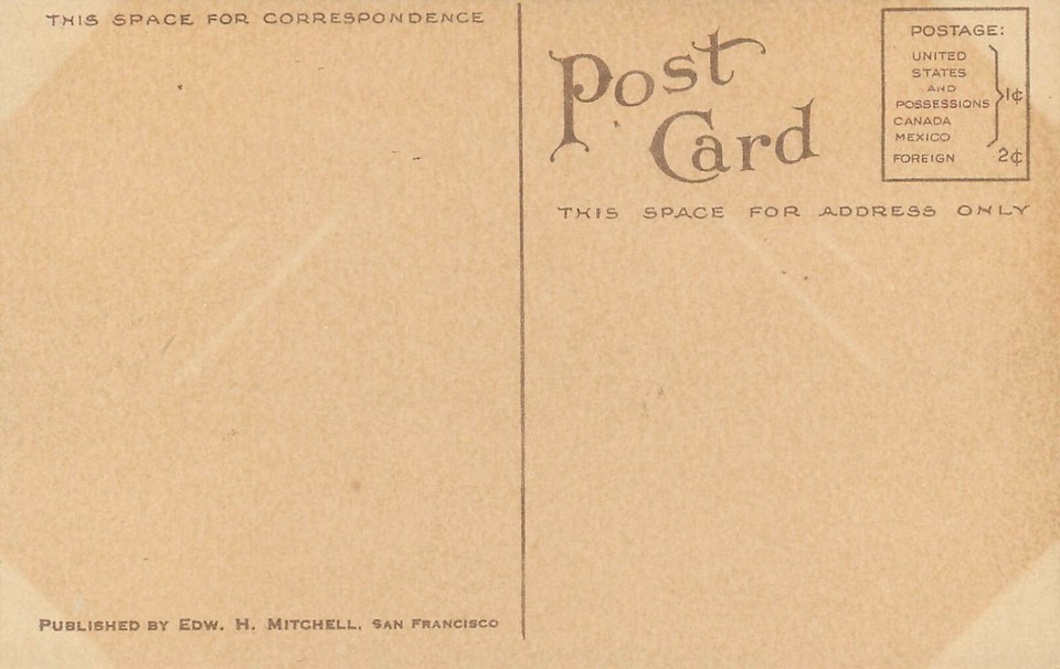 Hotel Del Monte California Vintage Postcard Unused Divided C. 1915 ...