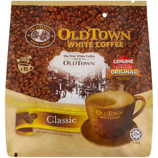 Old Town Instant White Coffee 3 in 1 Oldtown Classic 38g X 15 Sachets ...