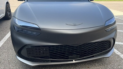 Front Bumper Tow Hook License Plate Mount Bracket For Genesis GV60 2023 ...