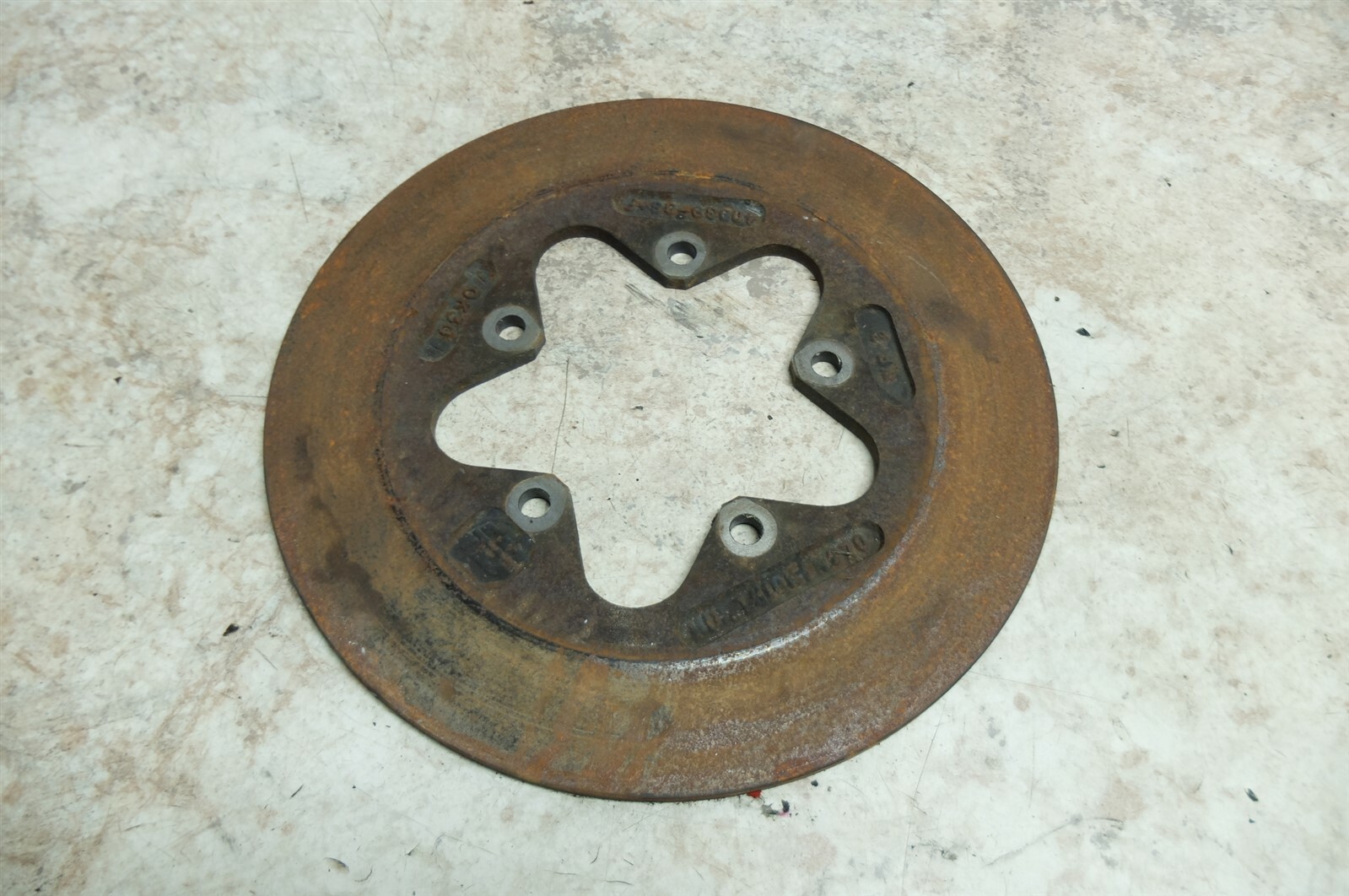 91 Harley FLHS Electra Glide Sport 1340 rear back brake rotor disk | eBay