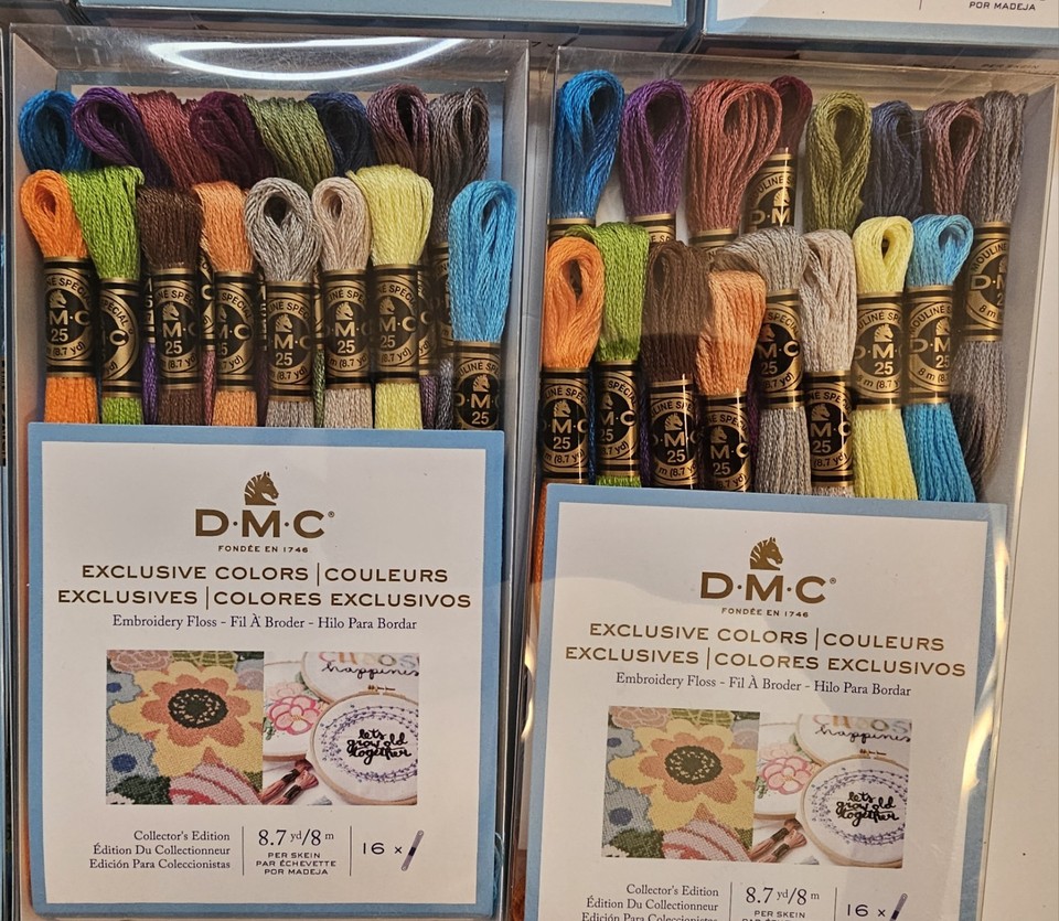 Lot Of 8 Boxes DMC Needlework Thread Floss- 4 Gold Collection/4 ...