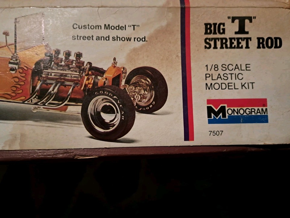MONOGRAM BIG T STREET ROD 1/8 SCALE MODEL KIT - ORIGINAL - NO BOX ...