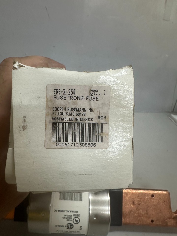 COOPER BUSSMANN FUSETRON FRS-R-250 (NEW IN BOX) 250A/600V FREE SHIPPING ...