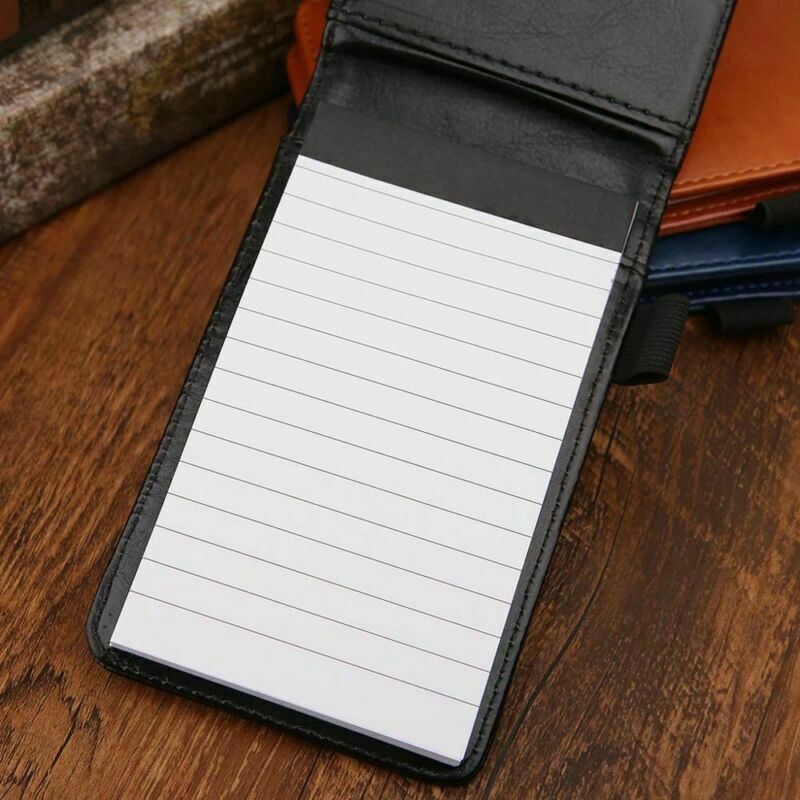 A7 Pocket Shopping Note Pad Handy Memo Leather Notebook Pad Book Ruled ...
