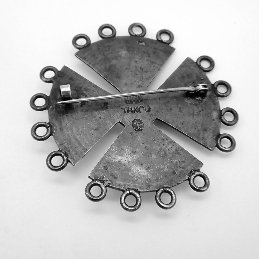 Large Cross Brooch 980 Silver Chato Castillo Taxco | eBay