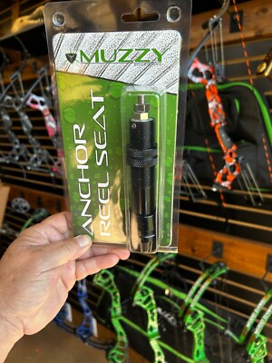 NEW 2024 Muzzy Bowfishing Anchor Reel Seat - Black Cajun Zebco Pro Reel ...